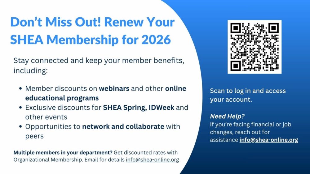 SHEA – The Society for Healthcare Epidemiology of America